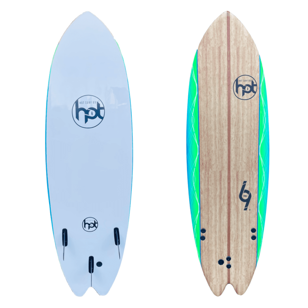 6ft Hot Surf 69 Surfboard Fish Foam Beginner Improver Soft board - Hot ...