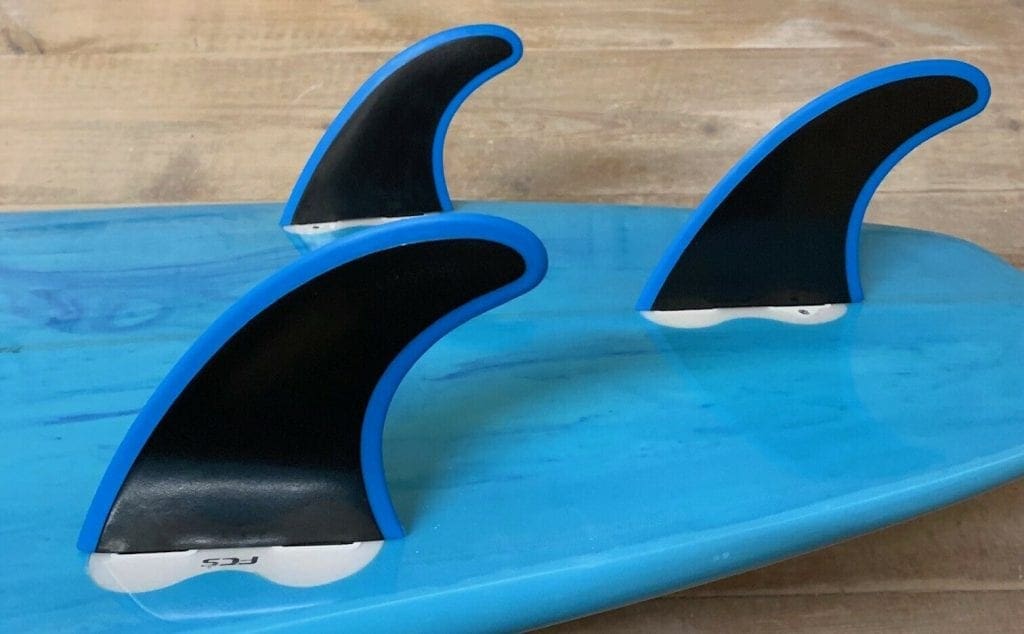 FCS Fins Safety Surfboard Fins Thruster Fins Set of 3 - Hot Surf 69