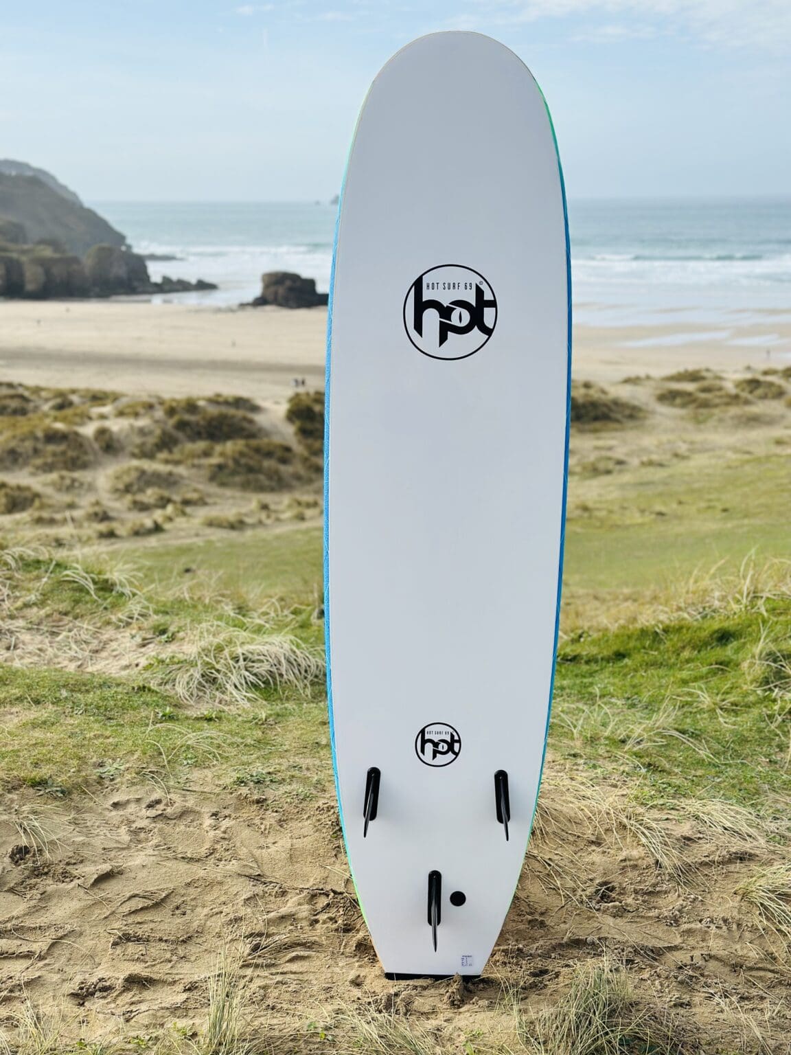 8ft Hot Surf 69 Surfboard Beginners Soft Foam Surfboard - Hot Surf 69