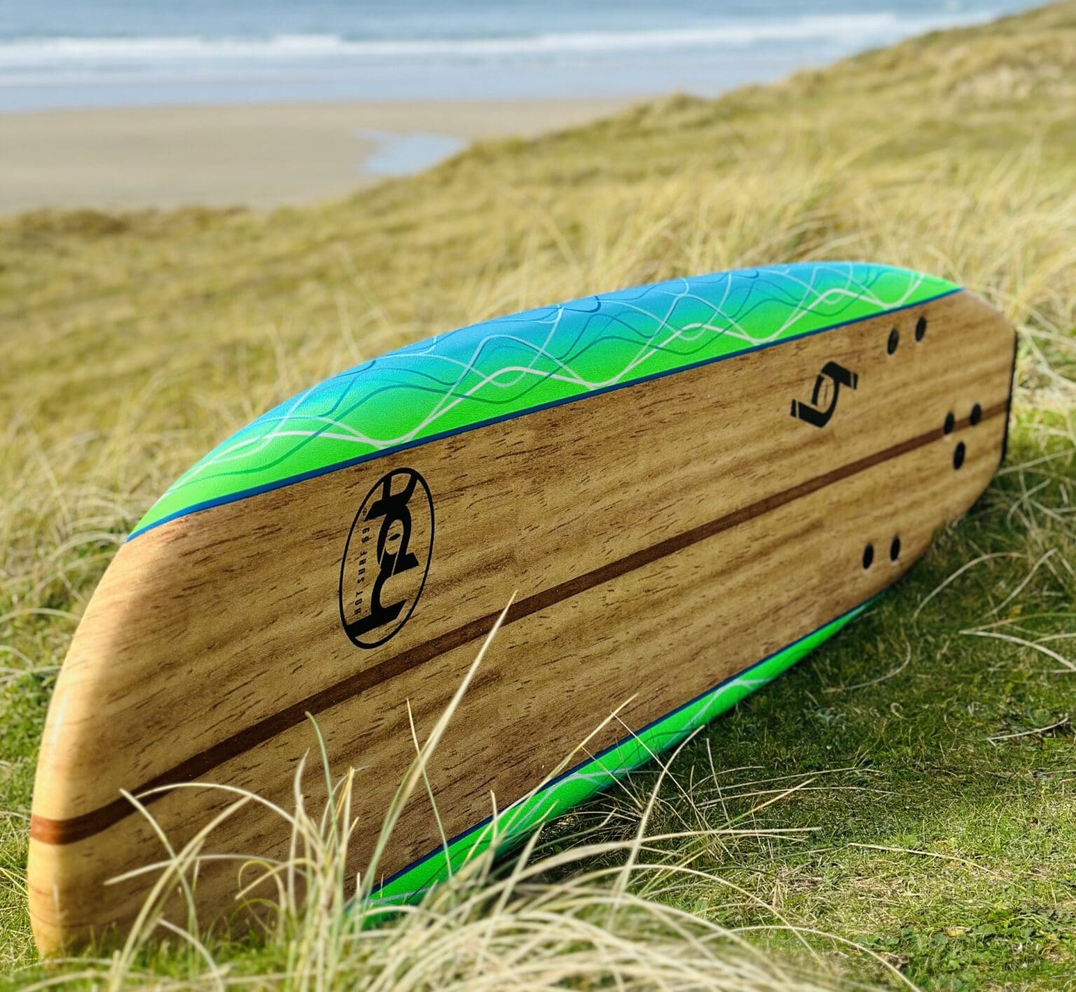 8ft Hot Surf 69 Surfboard Beginners Soft Foam Surfboard - Hot Surf 69