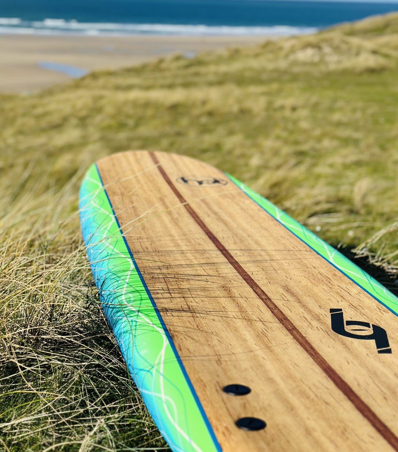 8ft Hot Surf 69 Surfboard Beginners Soft Foam Surfboard - Hot Surf 69