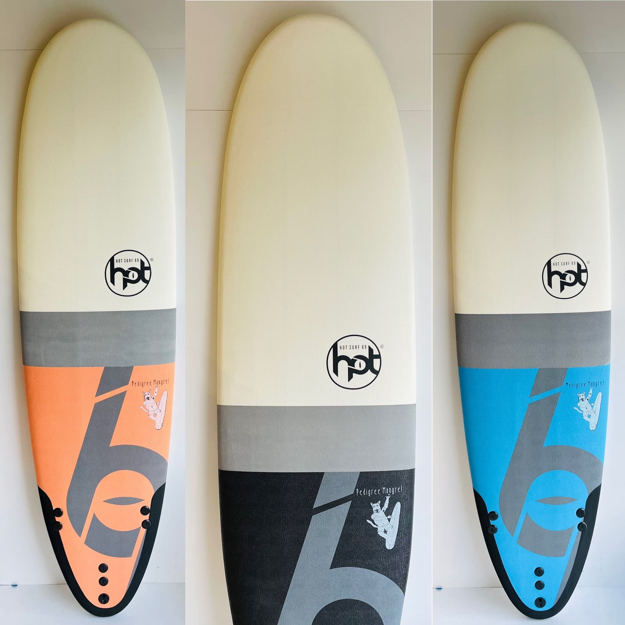 6ft Hot Surf 69 Softboard Fish Foam Learners Surfboard Kids Softboard ...