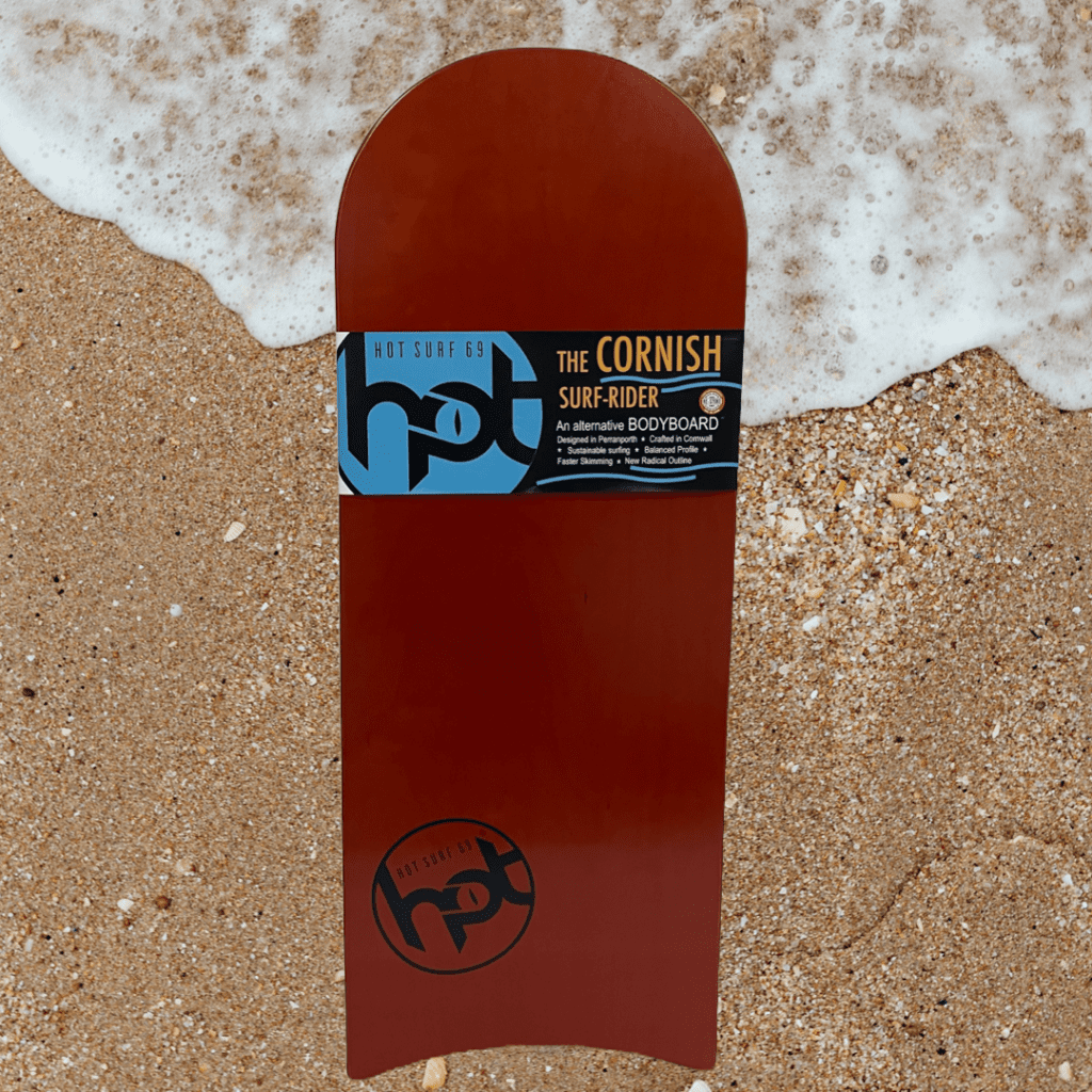 Hot surf 69 Wood Bellyboard Surf-Rider Hand Made Bodyboard - Hot Surf 69