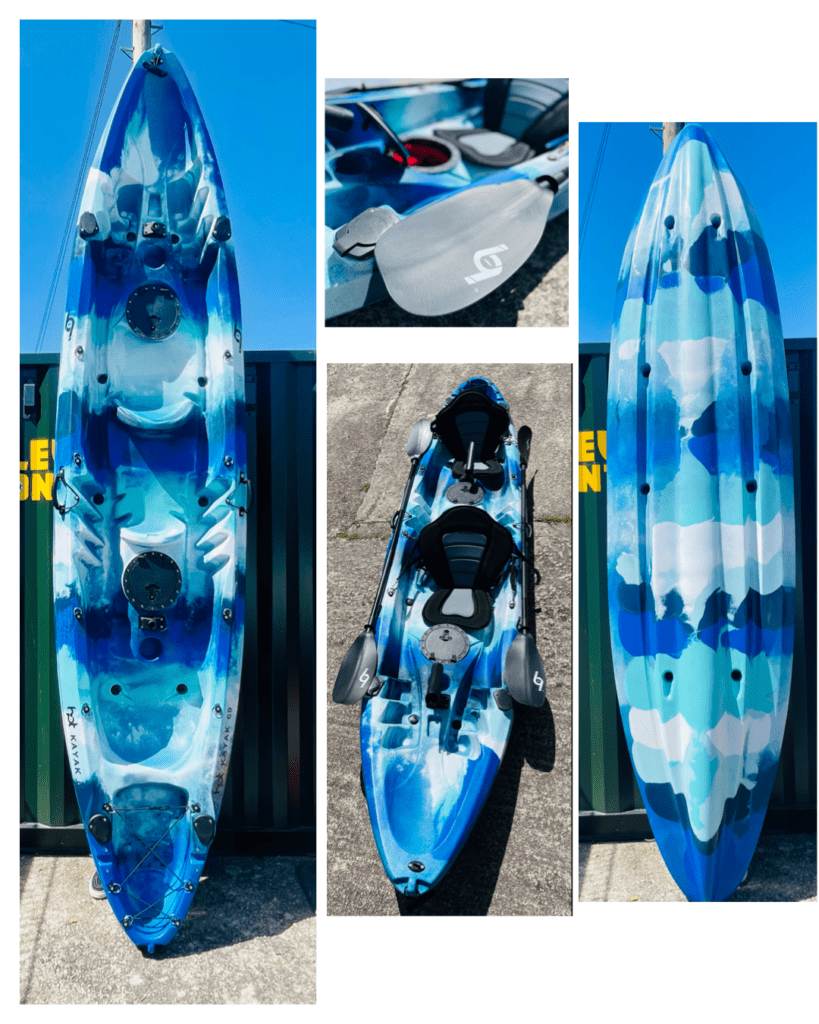 Double Kayak Sit on top Family Kayak 2 +1 Package Deal 3.7m HDPE - Hot ...