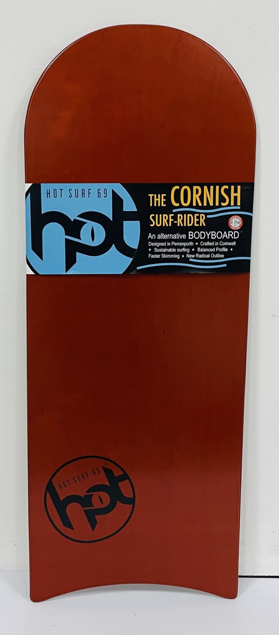 Hot surf 69 Wood Bellyboard Surf-Rider Hand Made Bodyboard - Hot Surf 69