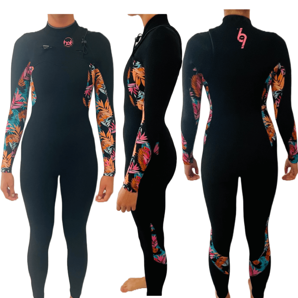 Ladies 4/3 Chest Zip Wetsuit GBS Ladies Winter Wetsuit - Coral - Hot ...