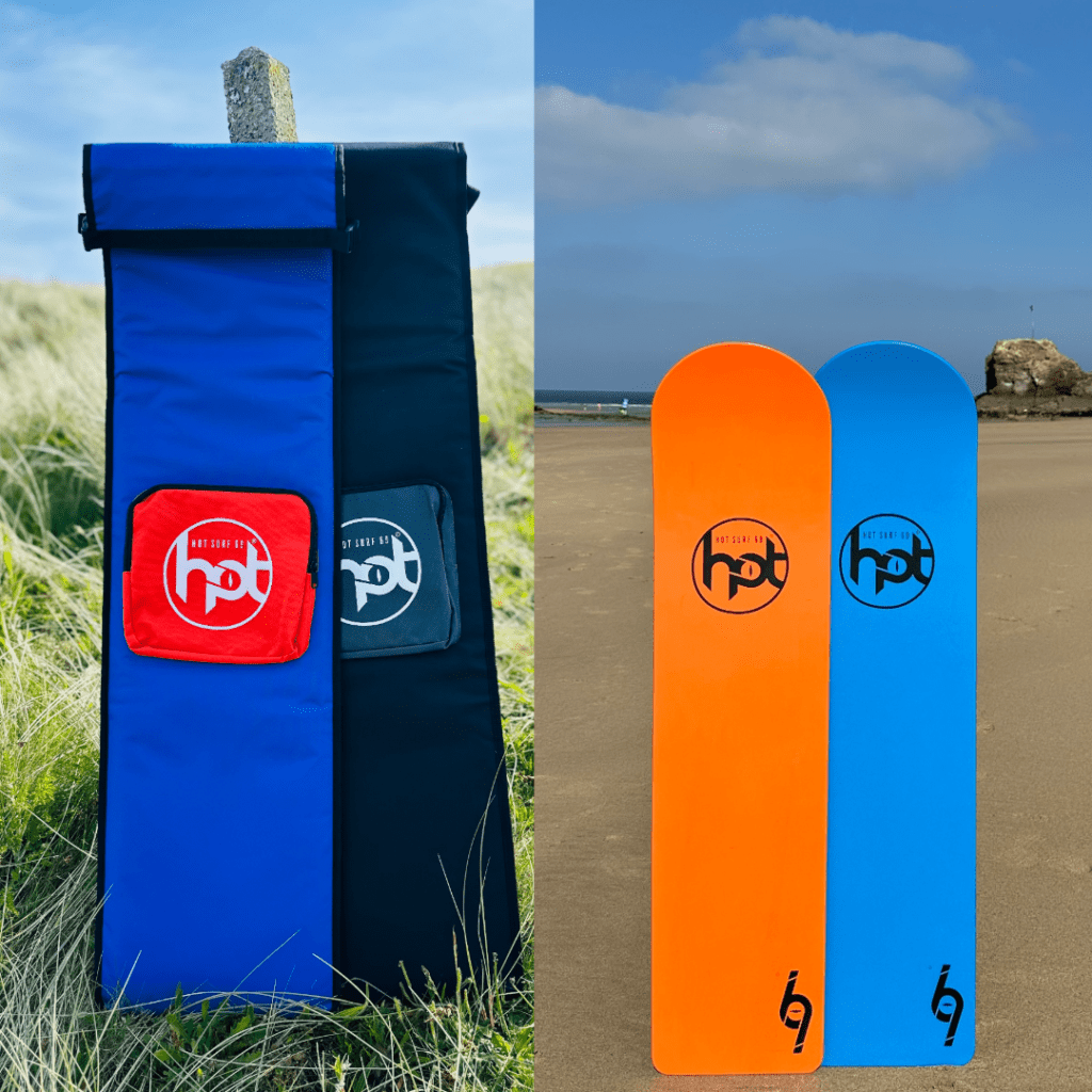 Traditional Wood Bellyboard Package Deal - Board + Bag - Hot Surf 69