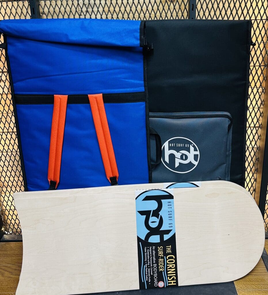 Wood Bodyboard Board + Bag Package Deal Paint Your Own - Hot Surf 69